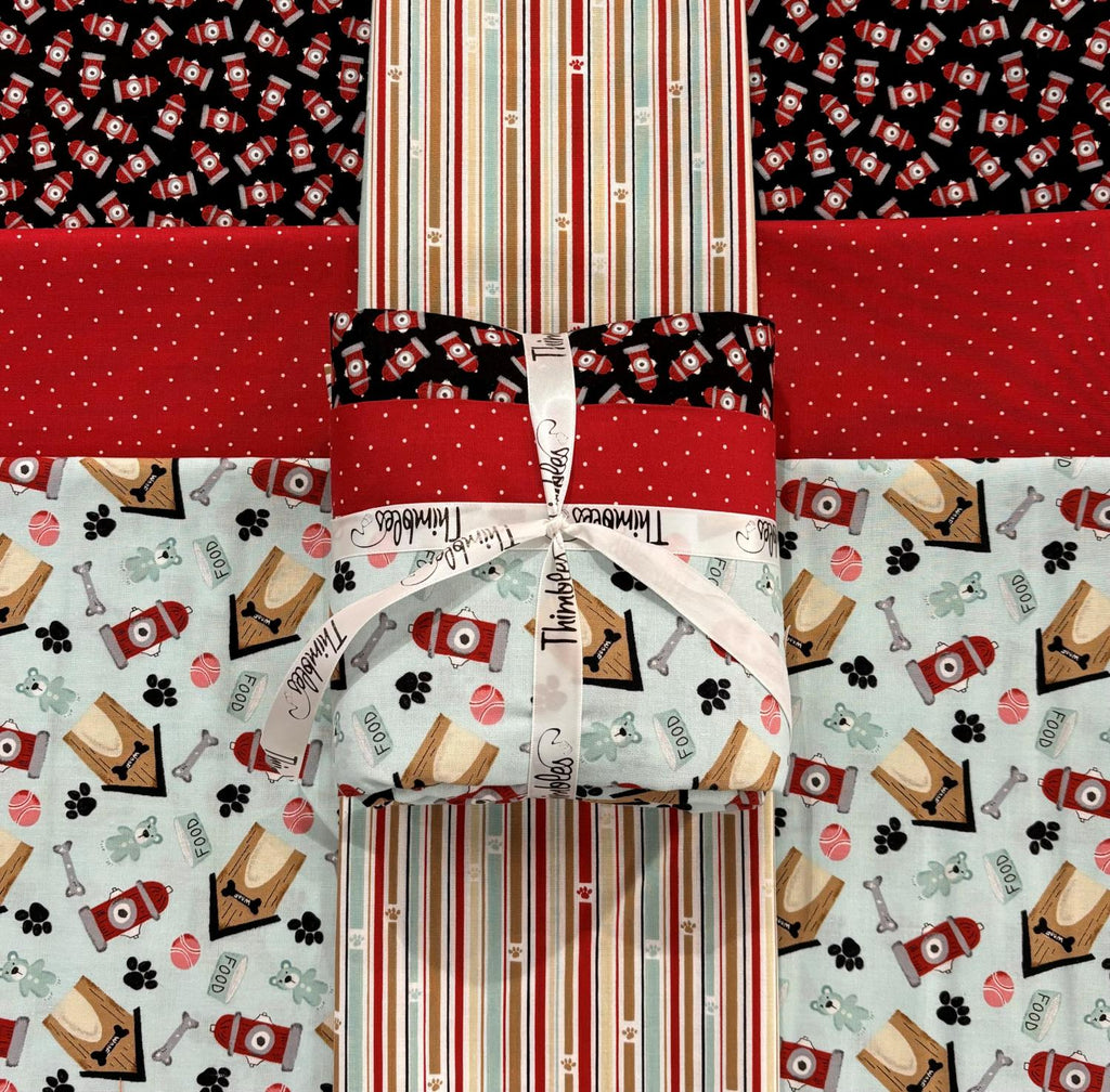 3 Yard Quilt Kit Includes Binding - Pawsitively Awesome – Thimbles Quilts