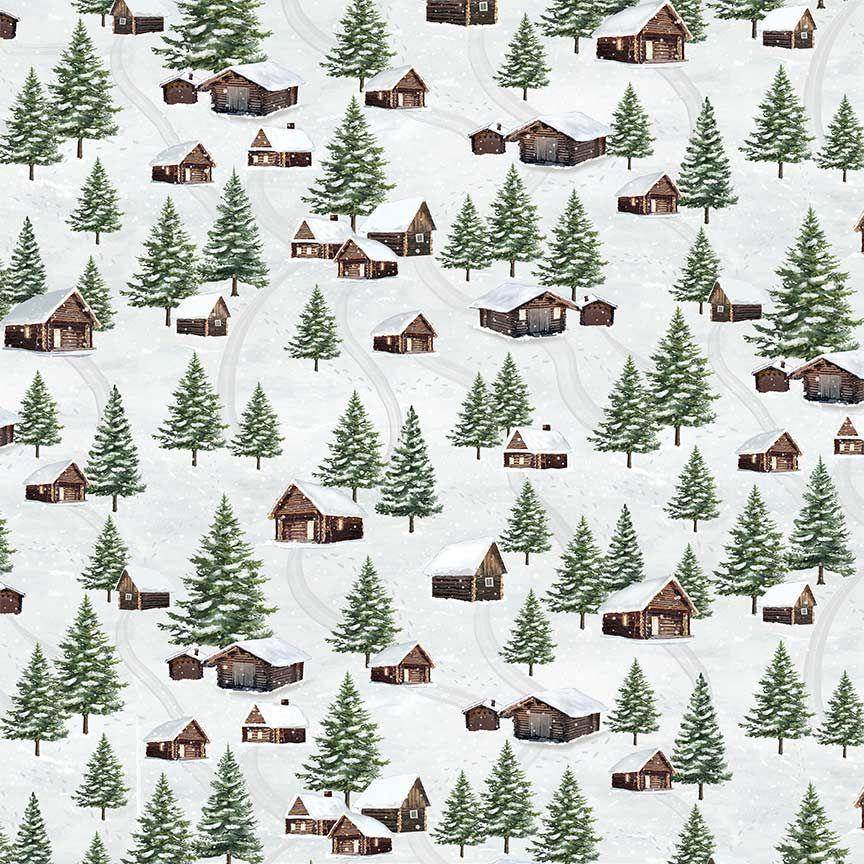 Winter Wonderland - Winter Cabin Scenic – Thimbles Quilts